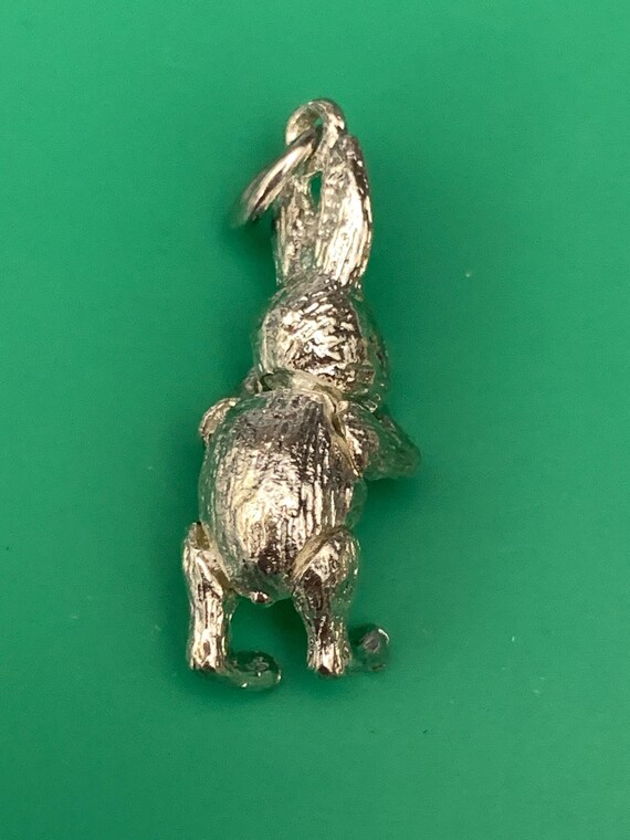 925 Rabbit Vintage Moveable Sterling Silver Jewelry C… - Gem
