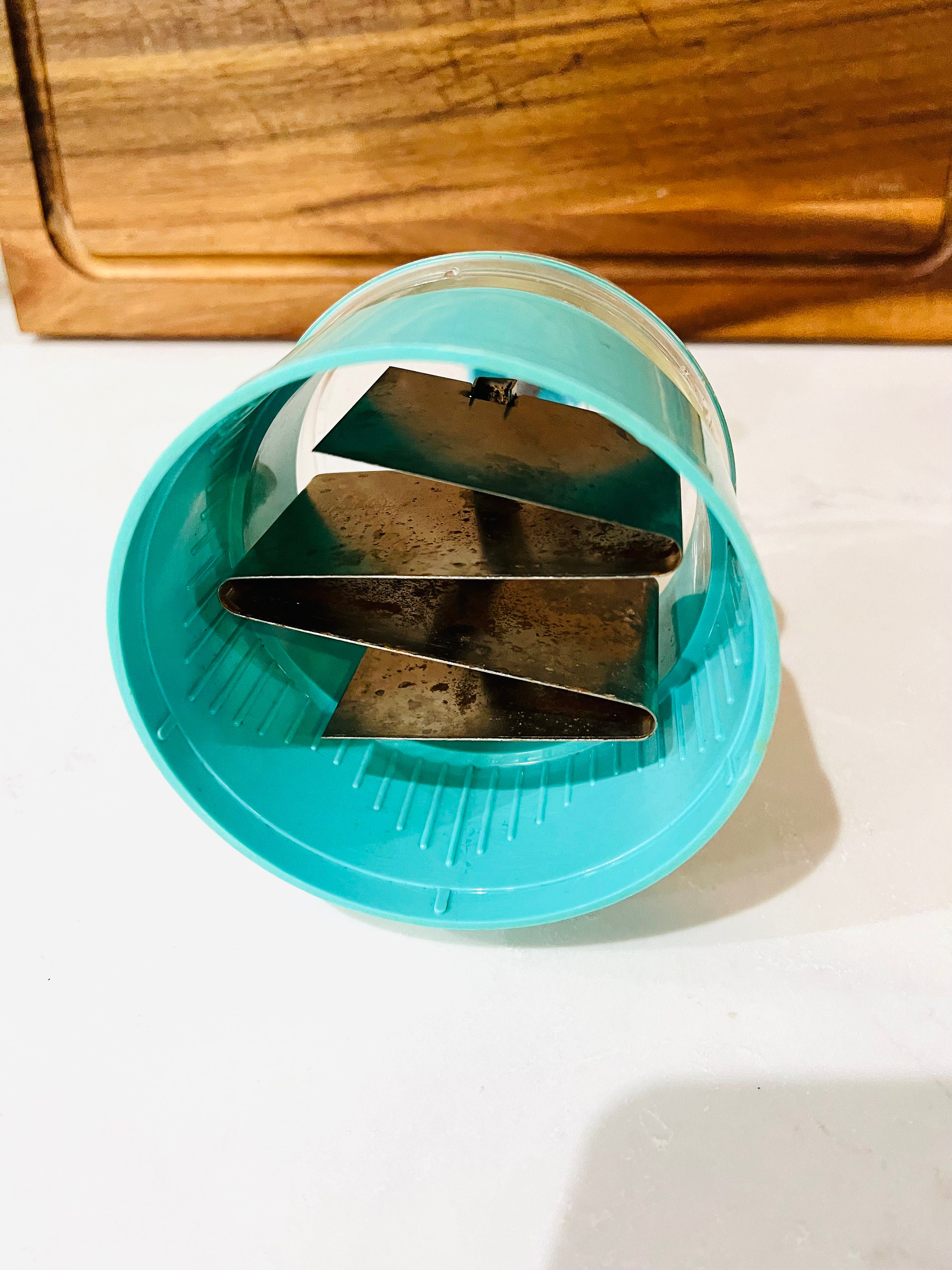 Vintage Aqua Turquoise Blue Chop-o-matic Food Chopper Popeil Plastics ...