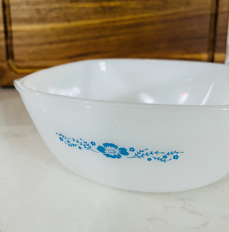 Vintage Termocrisa Pyrex Opal Glass Casserole Dish Cornflower - Etsy