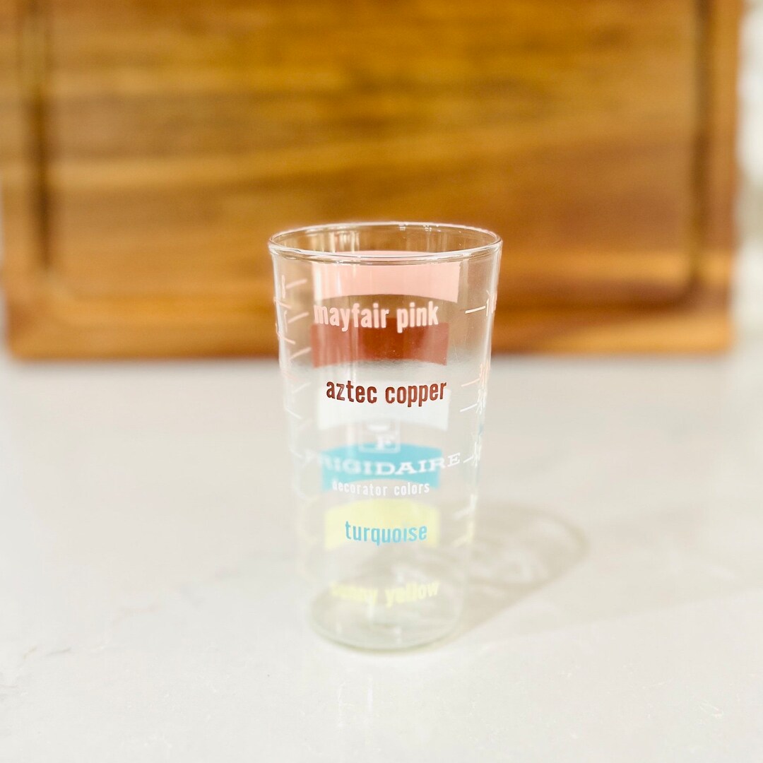 Vintage Frigidaire Decorator Series Promo Measuring Cup Water Tumbler ...