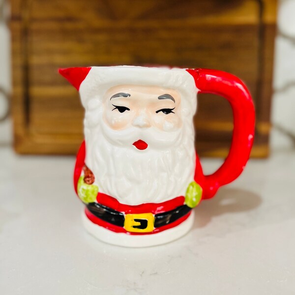Santa Pitcher - Etsy