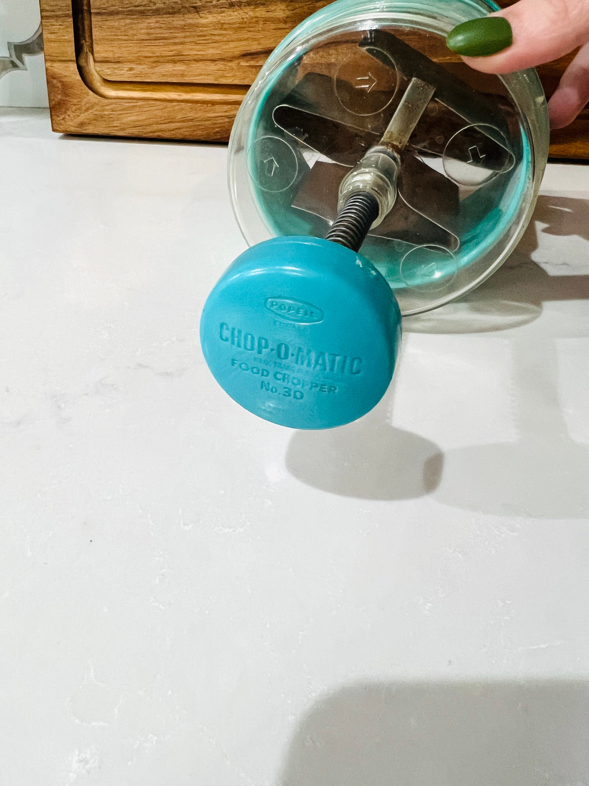 Vintage Aqua Turquoise Blue Chop-o-matic Food Chopper Popeil - Etsy