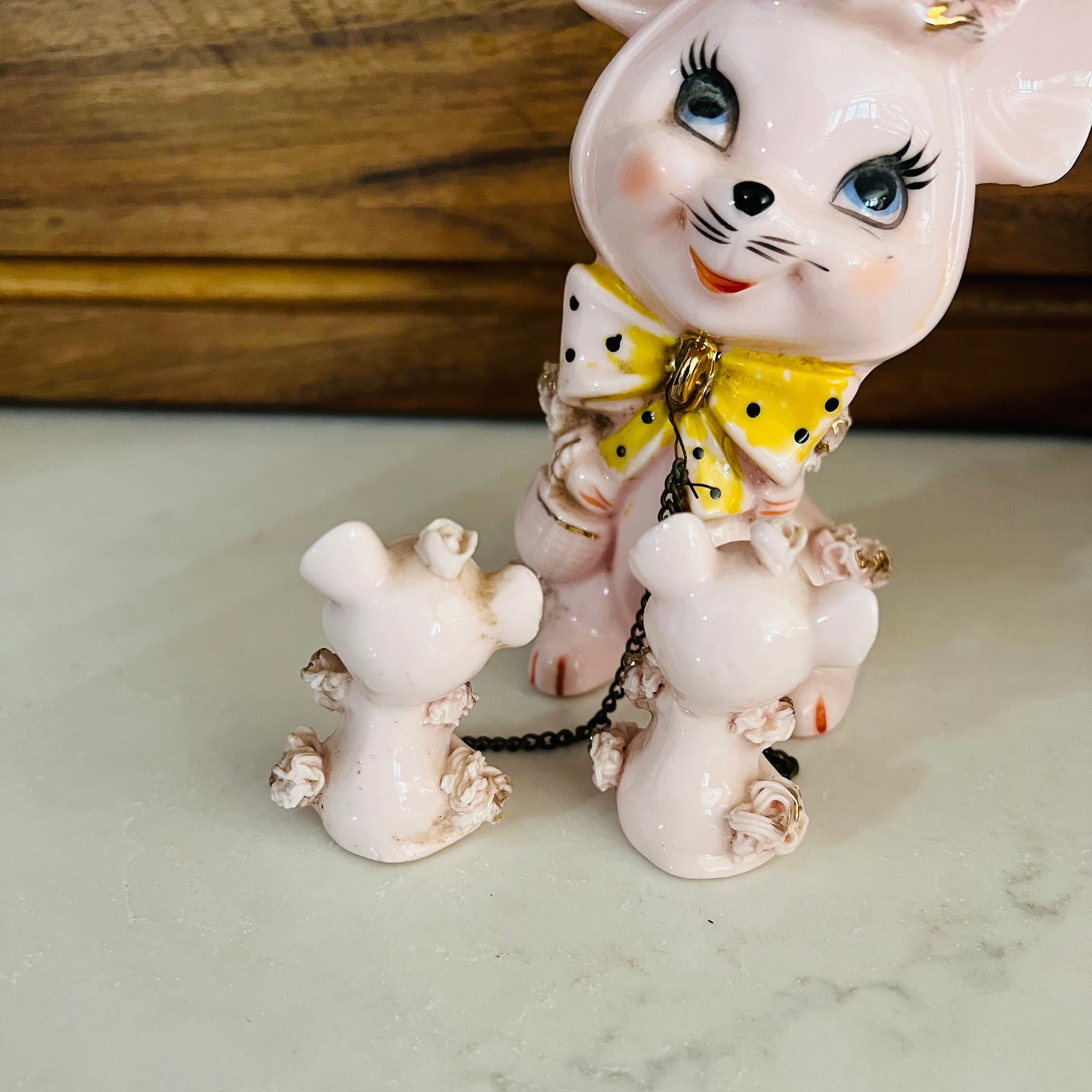 Free Shipping Vintage Napco Pink Mouse Chain Animals - Etsy