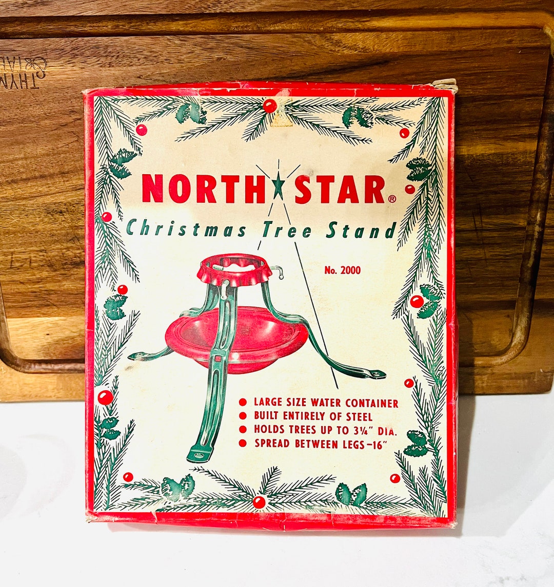 Vintage North Star Metal Christmas Tree Stand 1950s Complete - Etsy