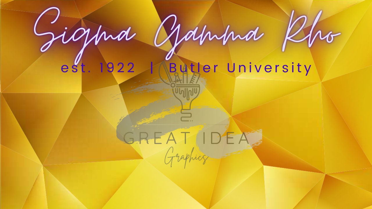 Sigma Gamma Rho Zoom Background Virtual Background SGRho | Etsy