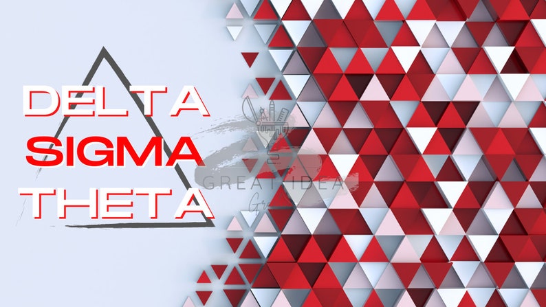 Delta Zoom Background | Virtual Background | Delta Sigma Theta | Red ...