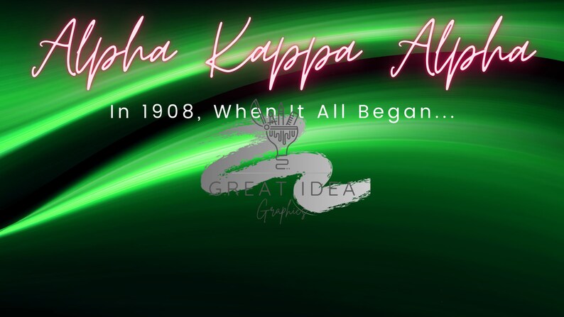 AKA Zoom Backgrounds | Pink and Green Sorority (digital Download) - Etsy