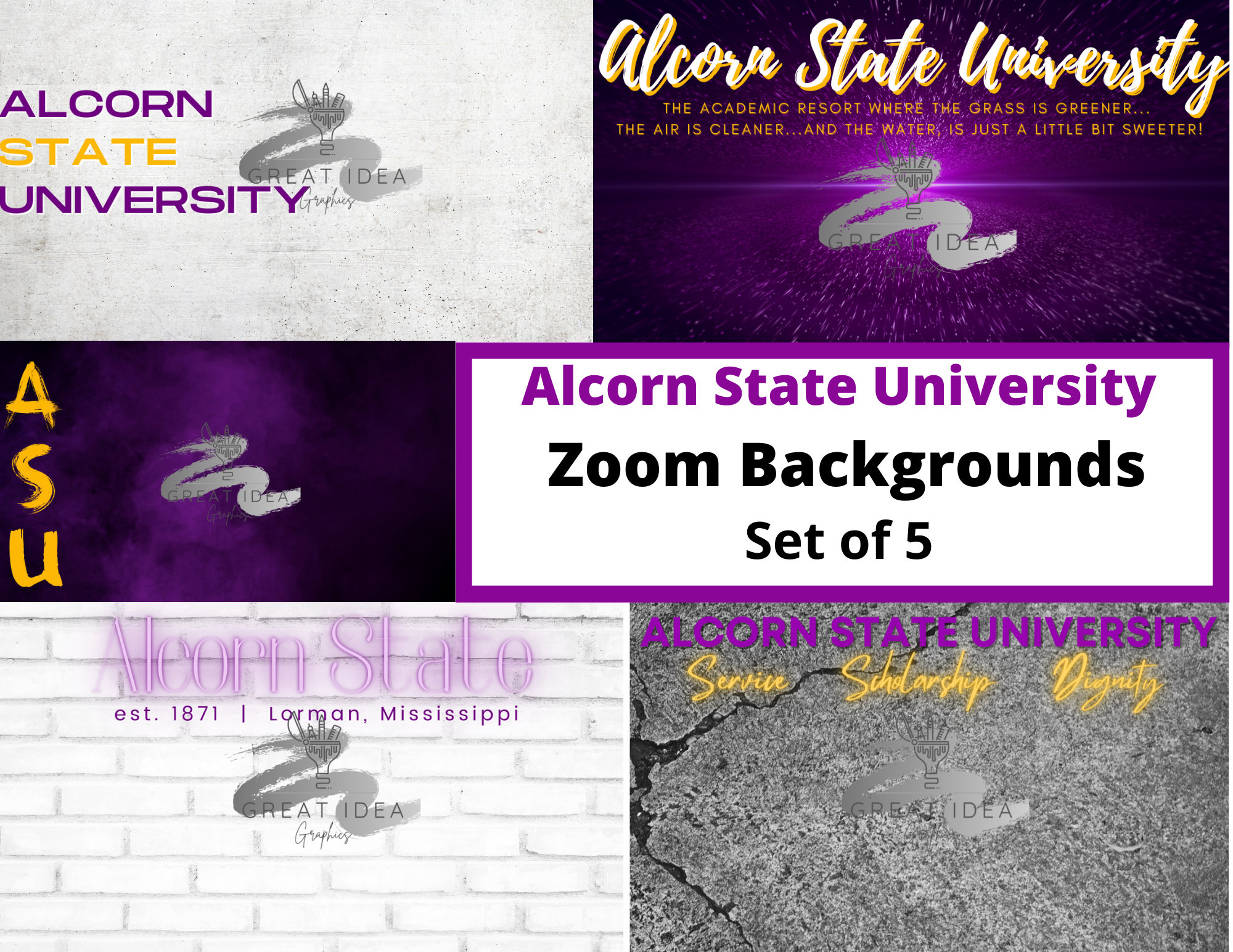 Alcorn State University Zoom Background | Virtual Background | ASU ...