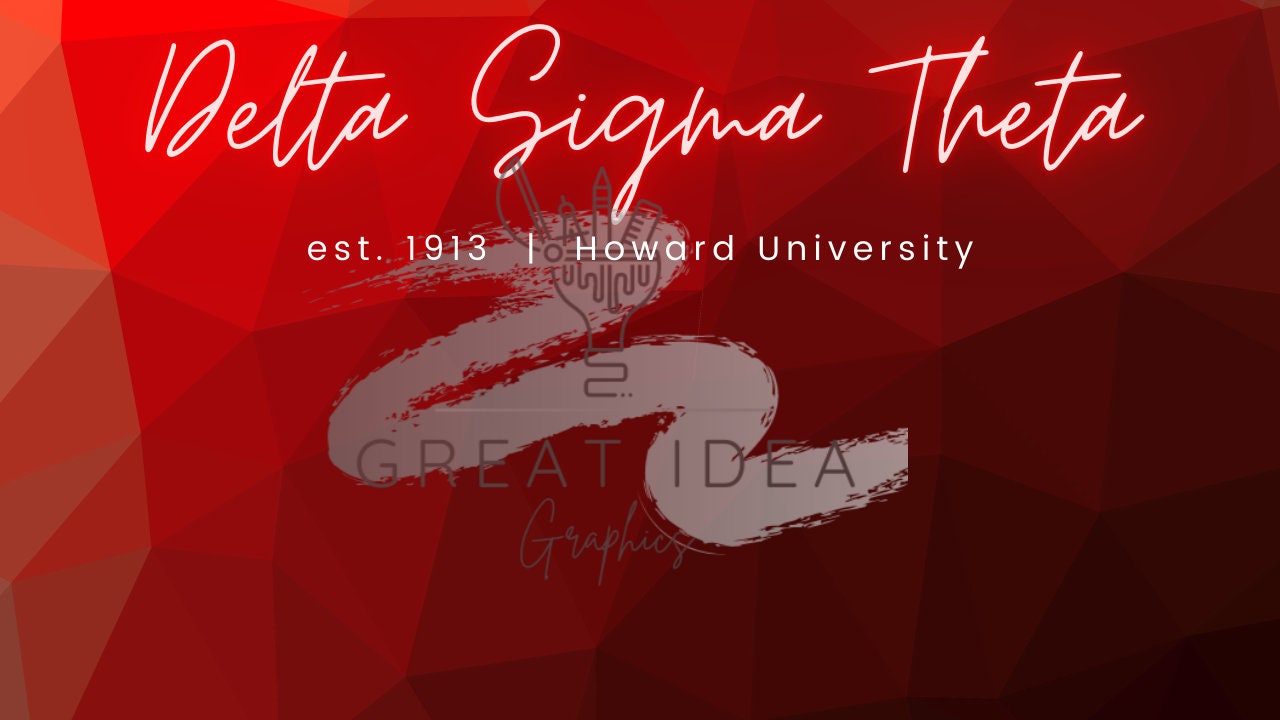 Delta Zoom Background | Virtual Background | Delta Sigma Theta | Red ...
