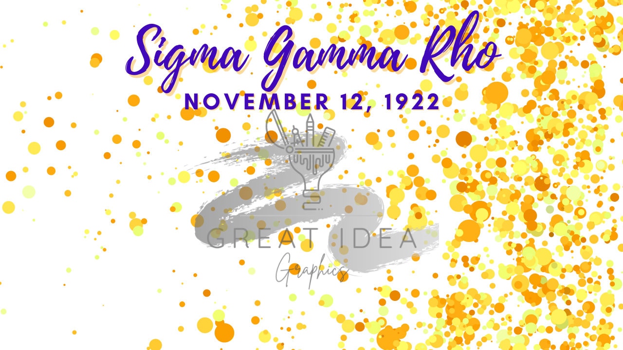 Sigma Gamma Rho Zoom Background Virtual Background SGRho | Etsy