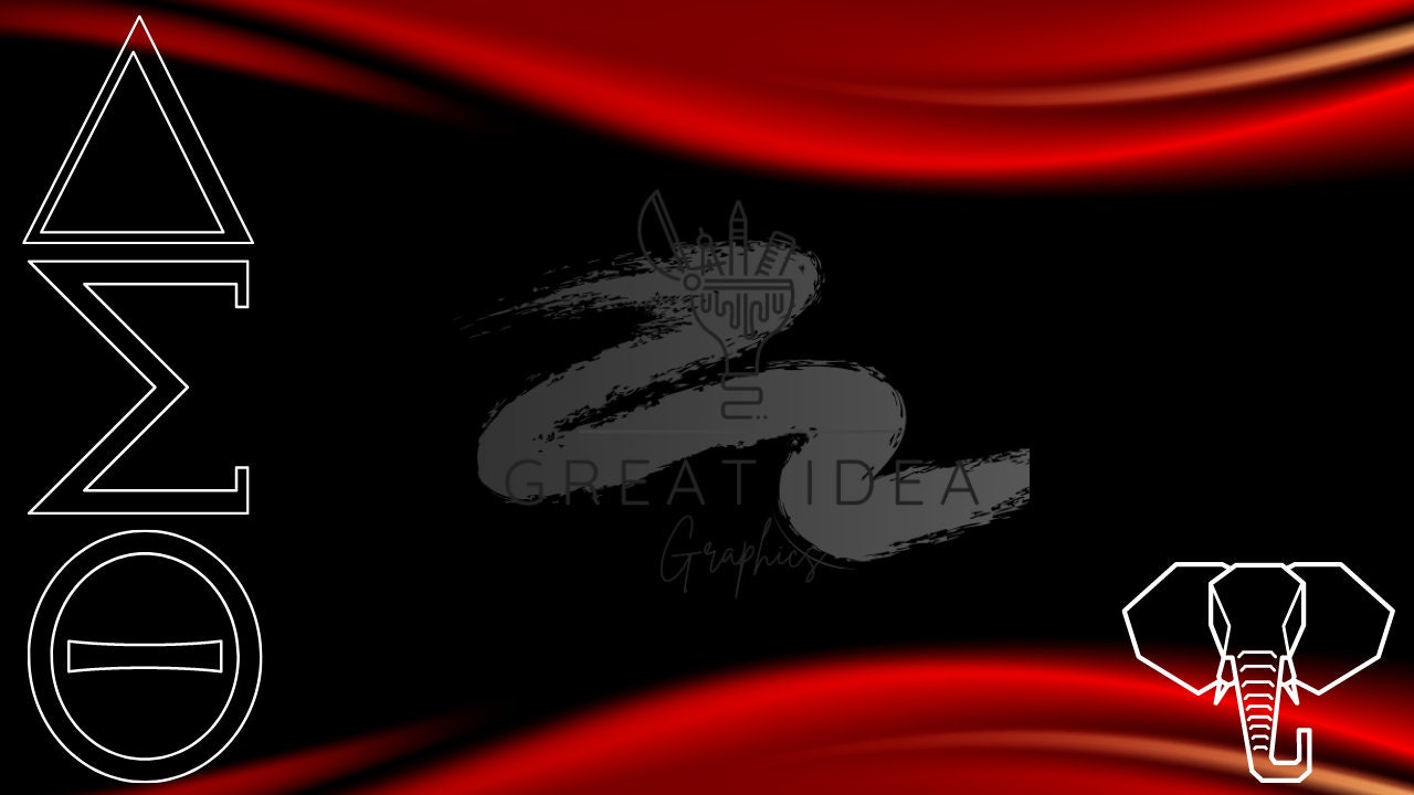 Delta Zoom Background Virtual Background Delta Sigma Theta Red and ...