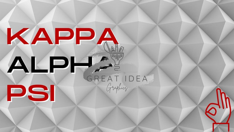 Kappa Alpha Psi Zoom Backgrounds | Red and White (digital Download) - Etsy