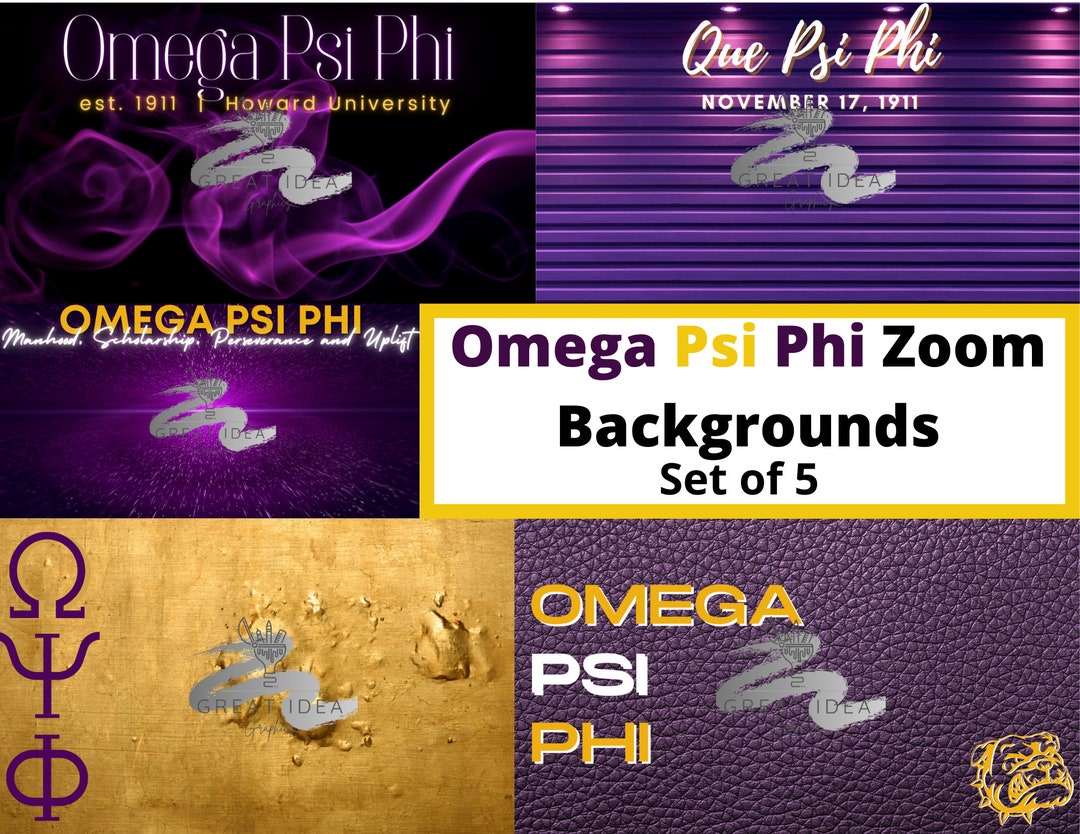 Omega Psi Phi Zoom Background | Virtual Background | Que Psi Phi ...