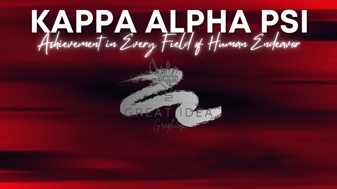 Kappa Alpha Psi Zoom Backgrounds | Red and White (digital Download) - Etsy