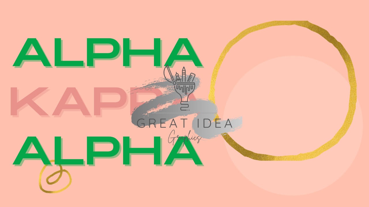 AKA Zoom Backgrounds | Pink and Green Sorority (digital Download) - Etsy