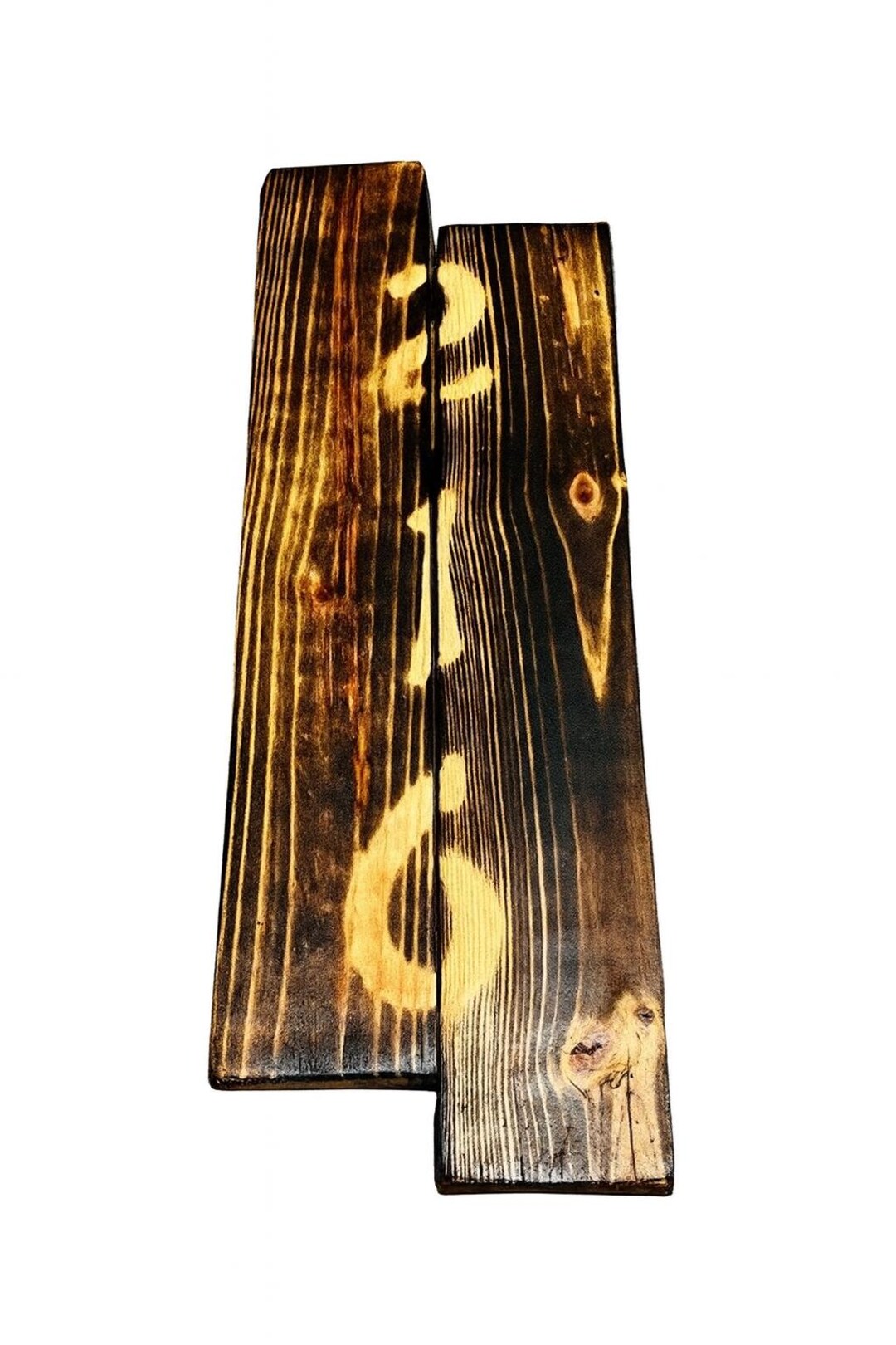 Rustic Burnt Wood Address Number Sign | Modern Farmhouse Decor - Etsy