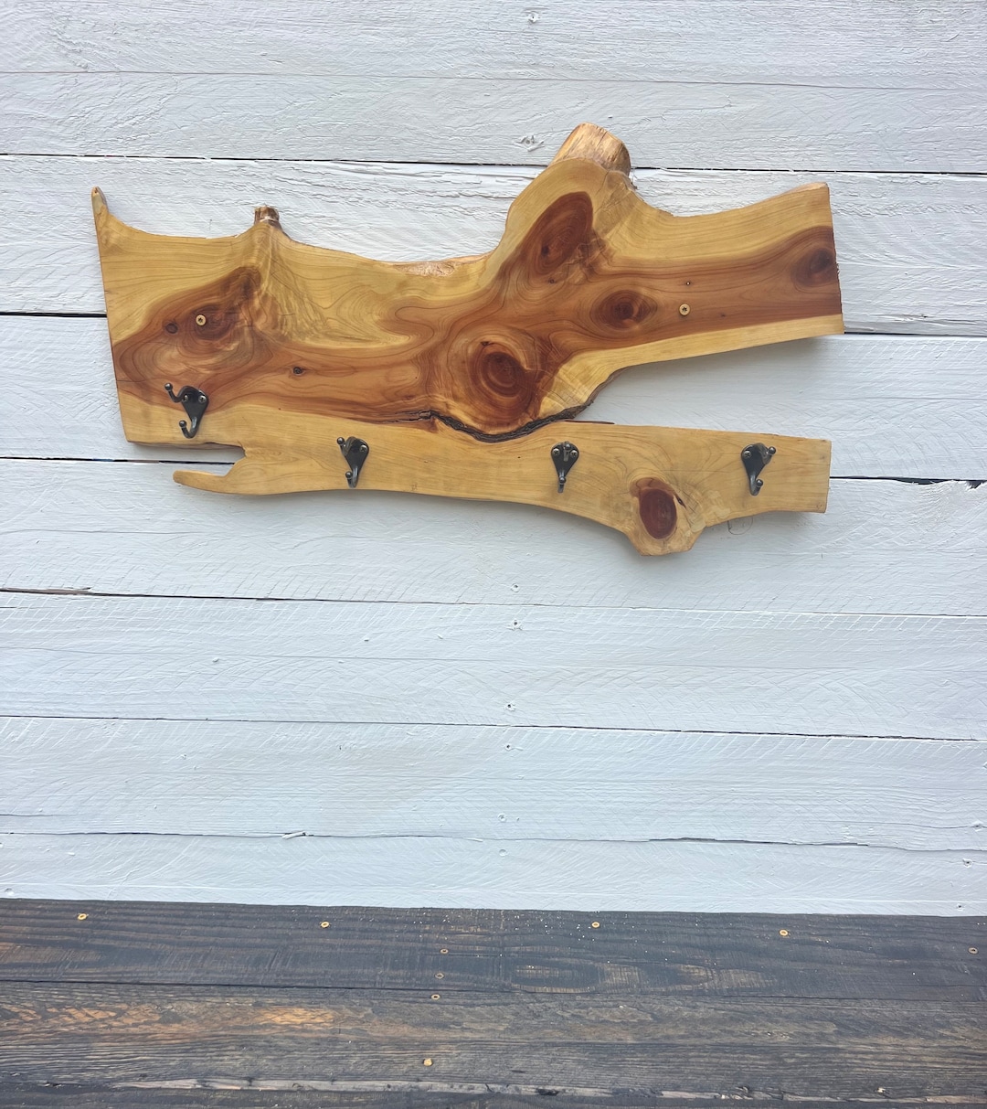 Handmade Rustic Rack | Versatile Coat Hanger | Towel Holder | Unique ...