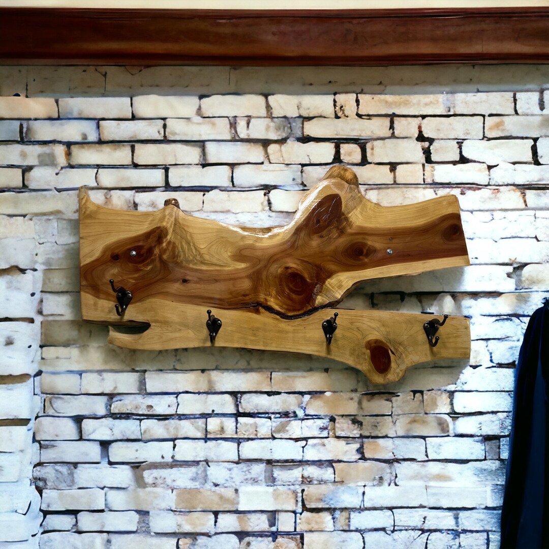 Cedar Live Edge Rack - Etsy