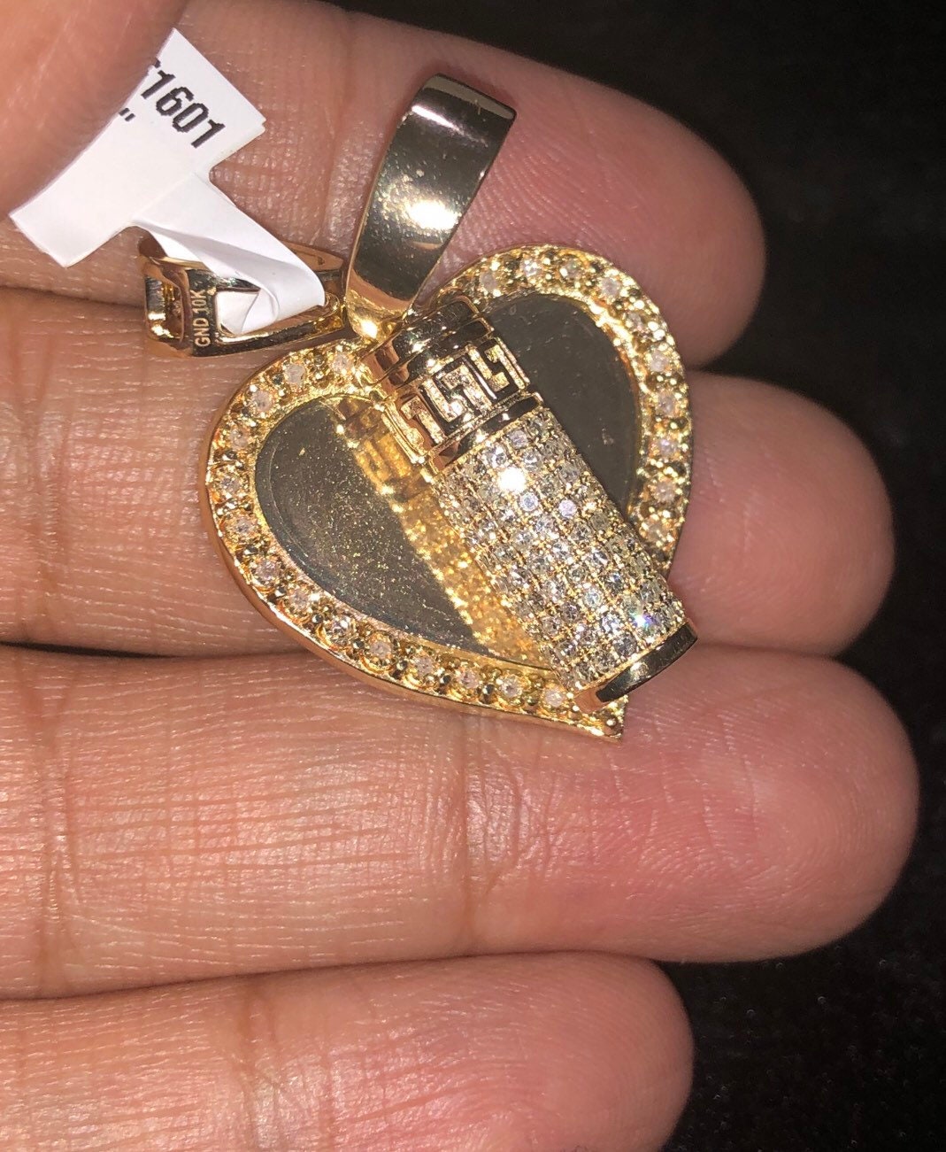 10k Solid Gold Real Diamond Cremation Urn Urn Necklace for - Etsy