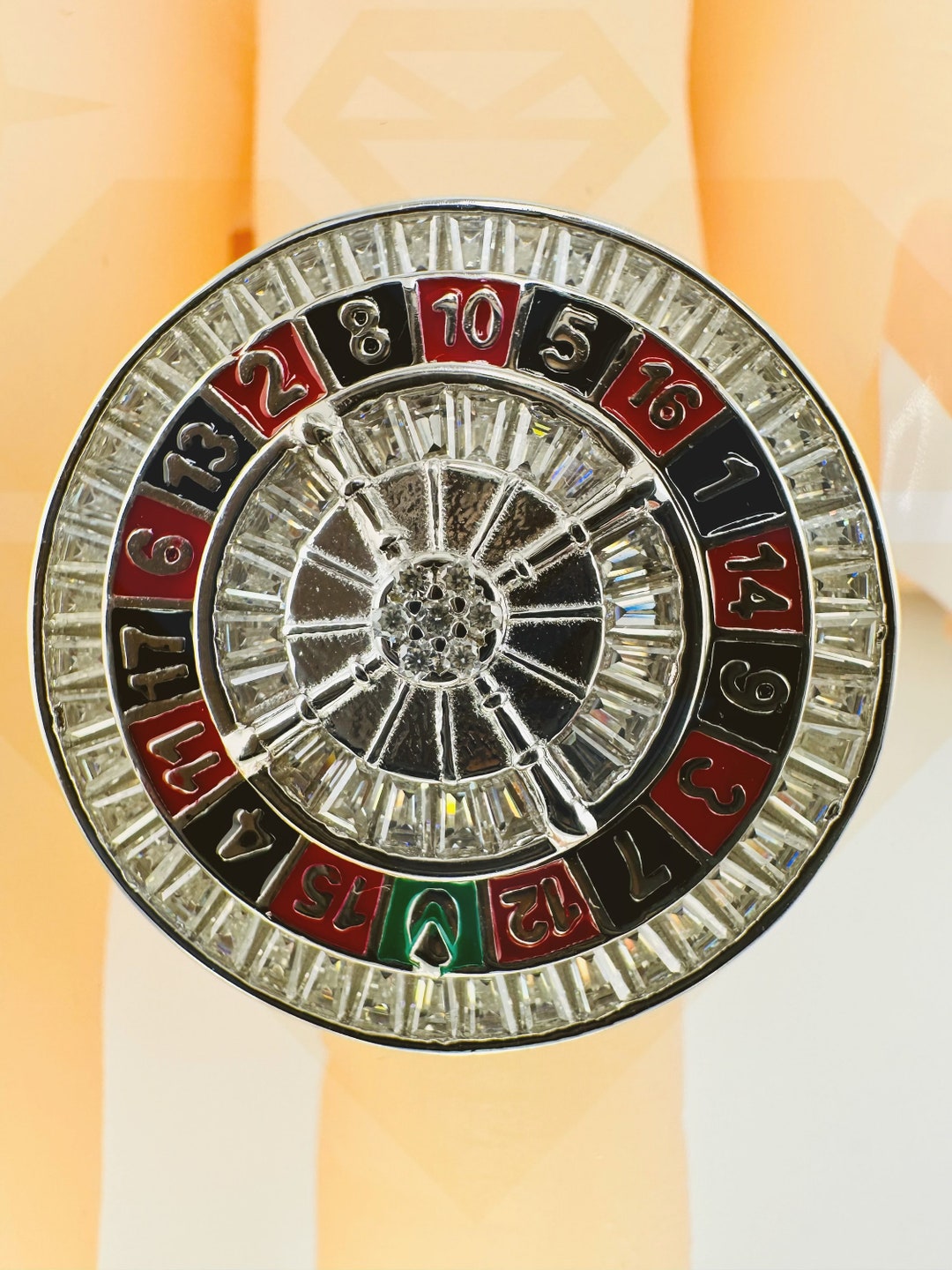 14k Roulette Ring 3D Design VVS Diamond Casino Ring Gamble - Etsy