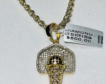 Diamond Basketball Chain - Etsy