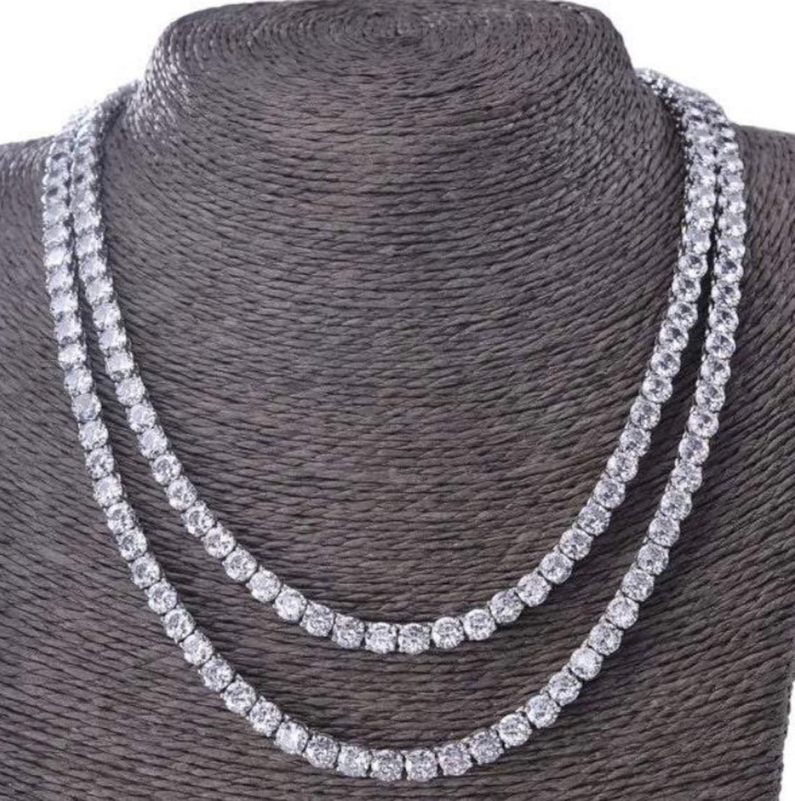 Cadena de tenis individual Real Diamond certificada. 1ct | Etsy