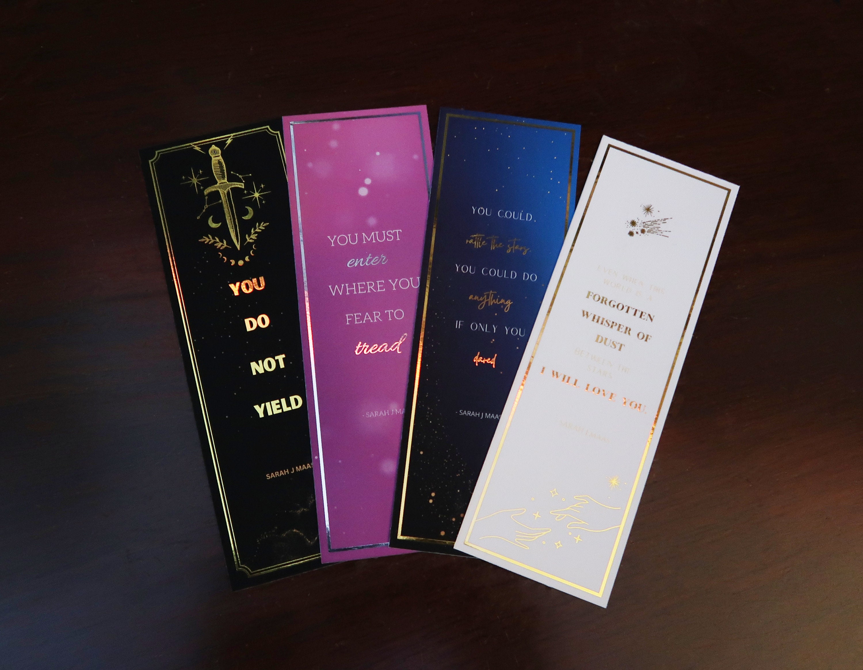 TOG Bookmarks Sarah J Maas Throne of Glass - Etsy