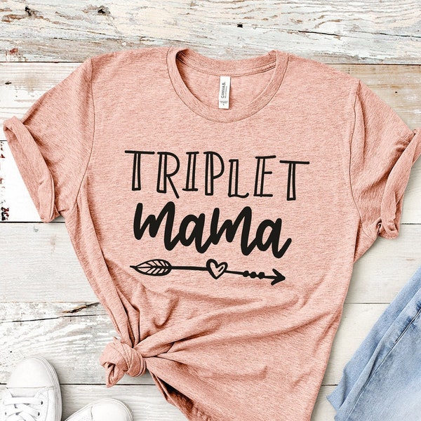 Triplet Mom Shirt - Etsy