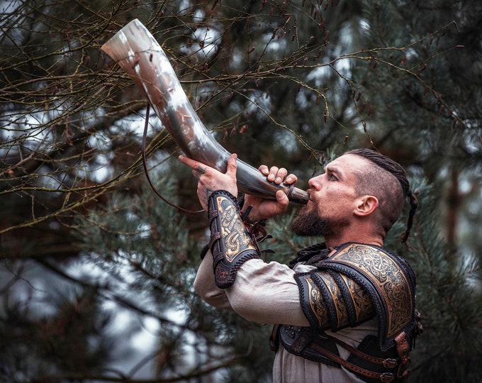 Norse Tradesman Viking War Horn Battle Trumpet Crafted From Authentic ...