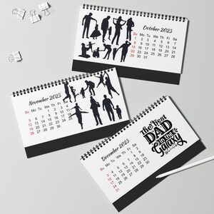 2023 Desk Calendar, Dad Calendar, Daddy Calendar, Father Calendar, 12 ...
