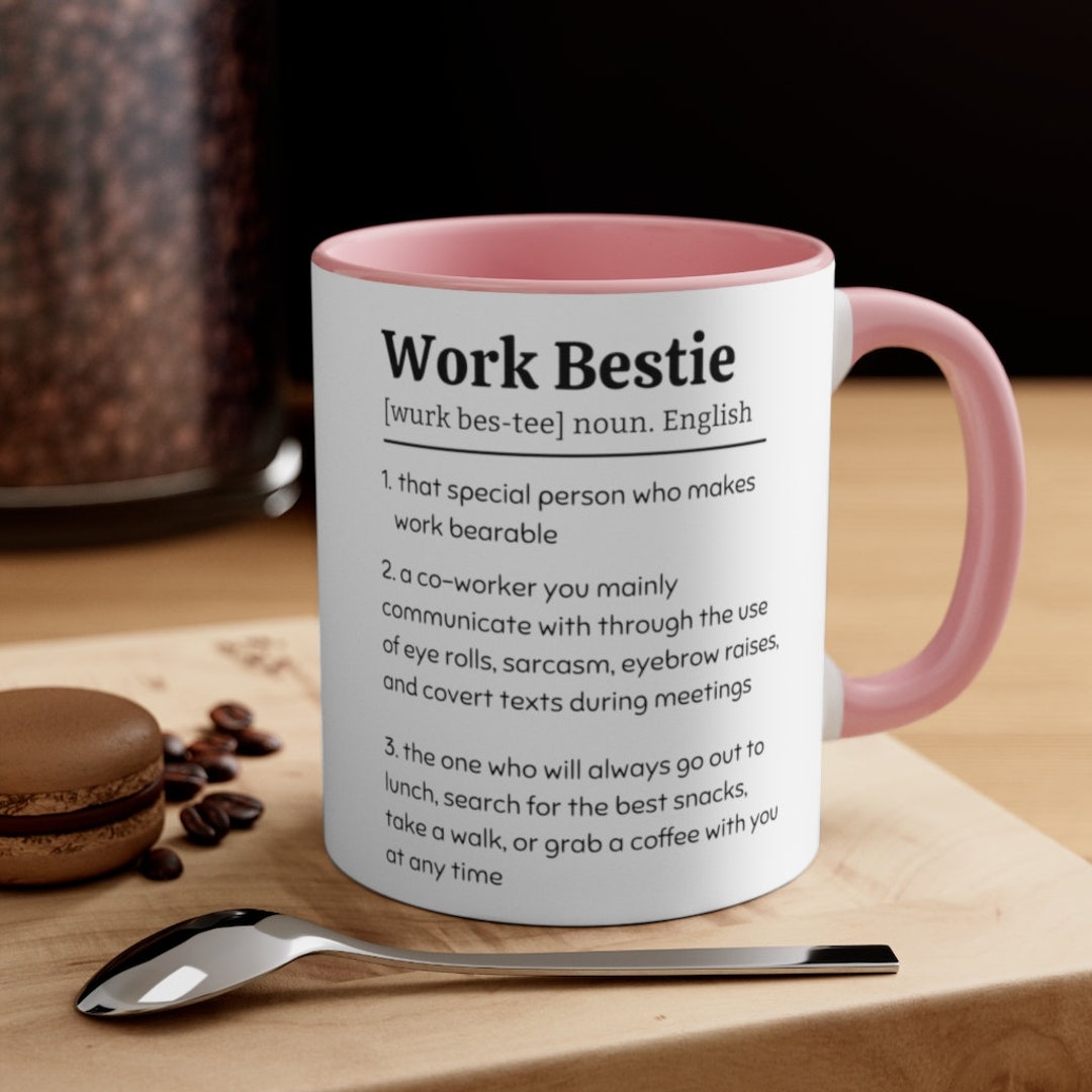 Work Bestie Mug, Work Bestie Gift, Work Friend Gift, Funny Office Mug ...