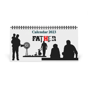 2023 Desk Calendar, Dad Calendar, Daddy Calendar, Father Calendar, 12 ...