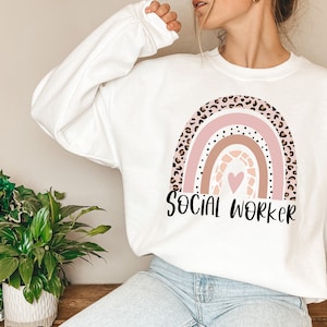 Social Worker Sweatshirt, Social Worker Sweater, Social Work Gift ...