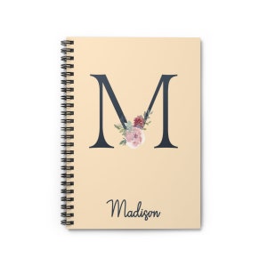 Personalized Initial Journal, Letter Notebook, Initial Notebook ...