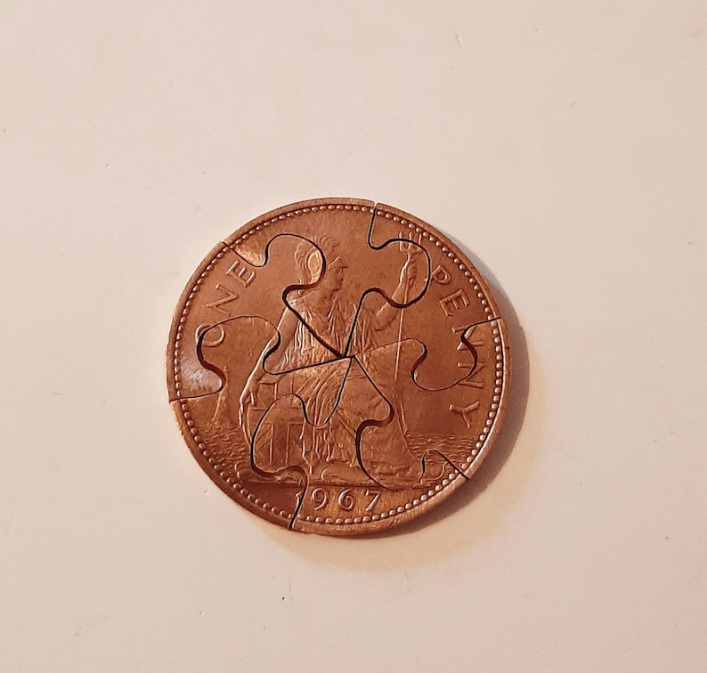 Penny Puzzle Coin Box Queen Elizabeth Gift for Him or Her - Etsy