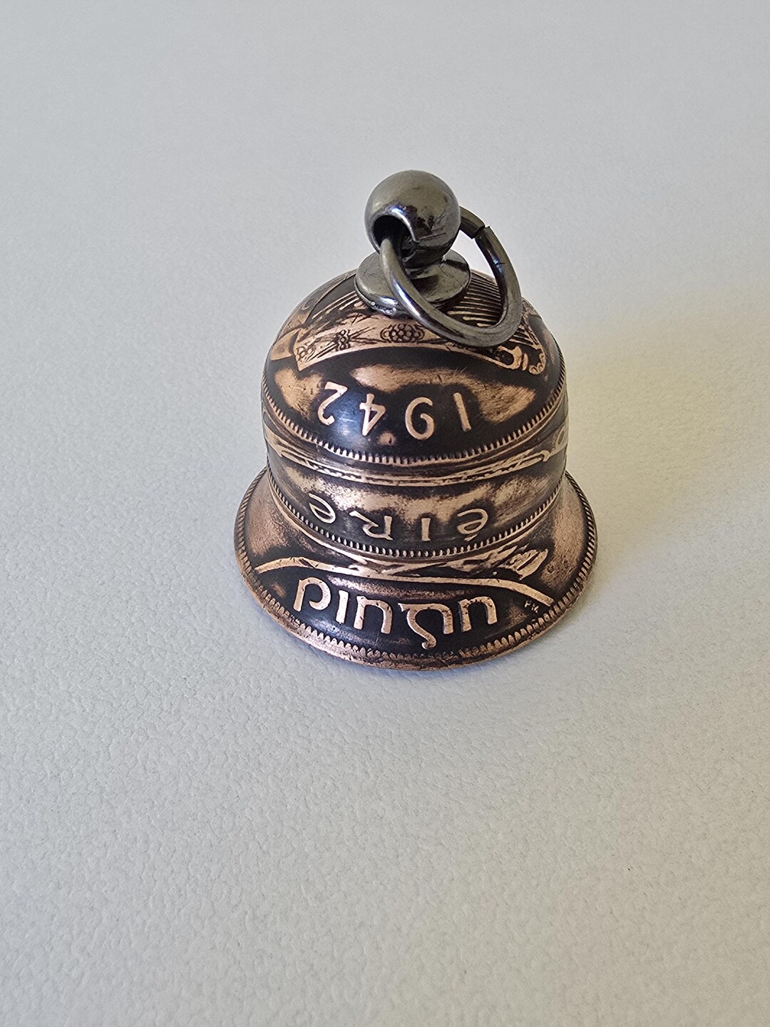 Irish Lucky Penny Gaurdian / Gremlin Coin Bell Birthday Gift Motorcycle ...