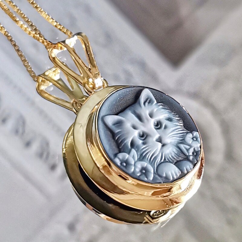 Cat Cameo - Etsy