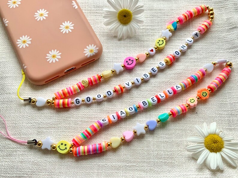 Phone Chain / Phone Strap With Beads / Phone Charme | Etsy