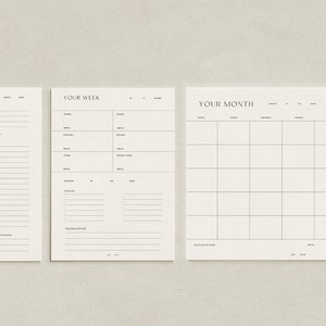 Printable + Digital Calendar Bundle (undated) - Etsy