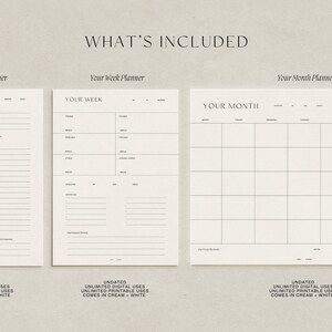 Printable + Digital Calendar Bundle (undated) - Etsy