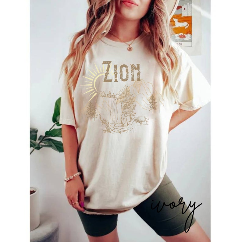 Zion Tshirt National Parks Comfort Colors Shirts Trendy - Etsy