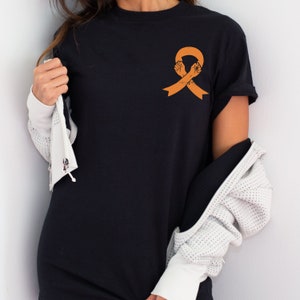 Leukemia Support Tshirt Leukemia Awareness Shirt Orange Ribbon Support ...