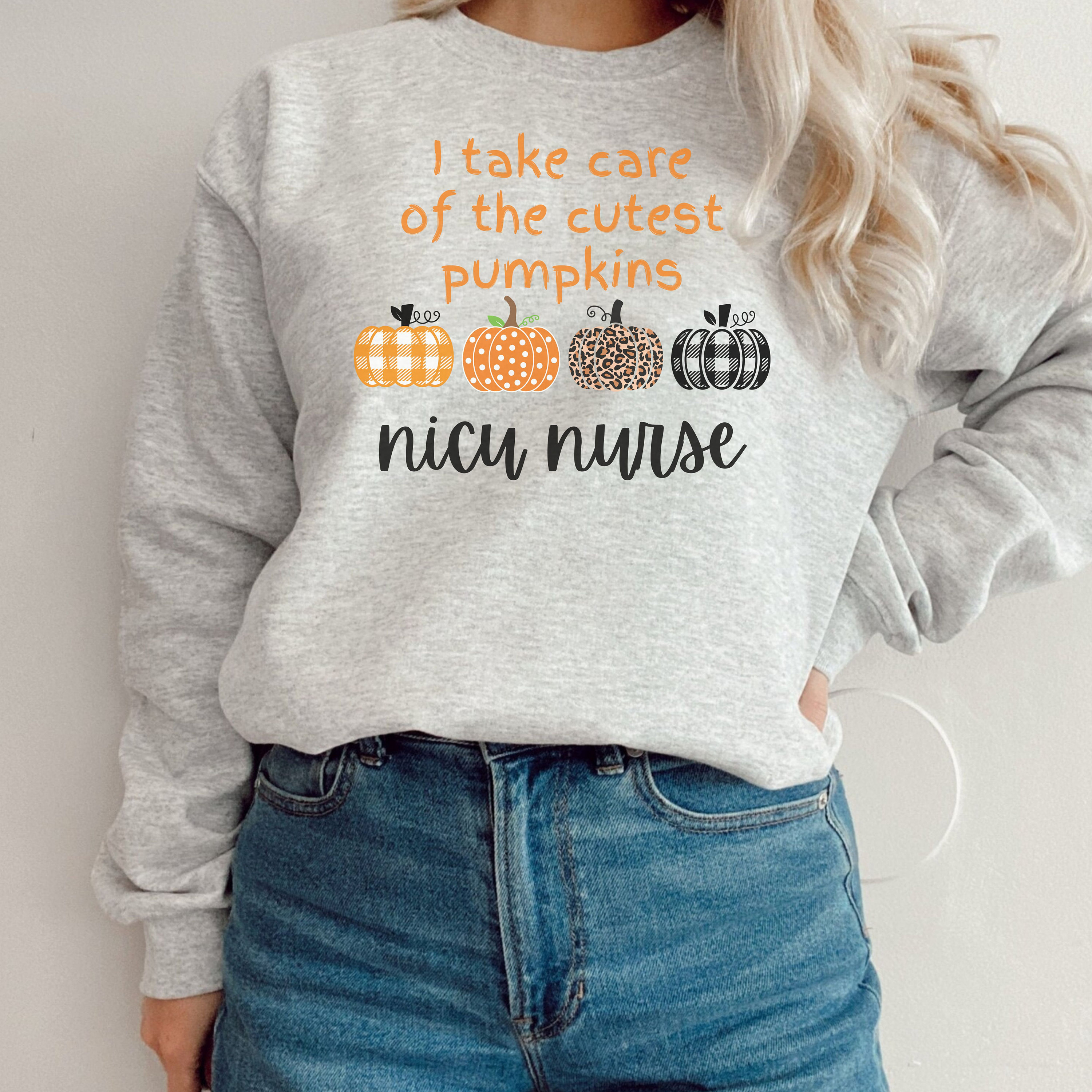 NICU Nurse Fall Sweatshirt NICU Pumpkin Shirt Nurse Fall - Etsy