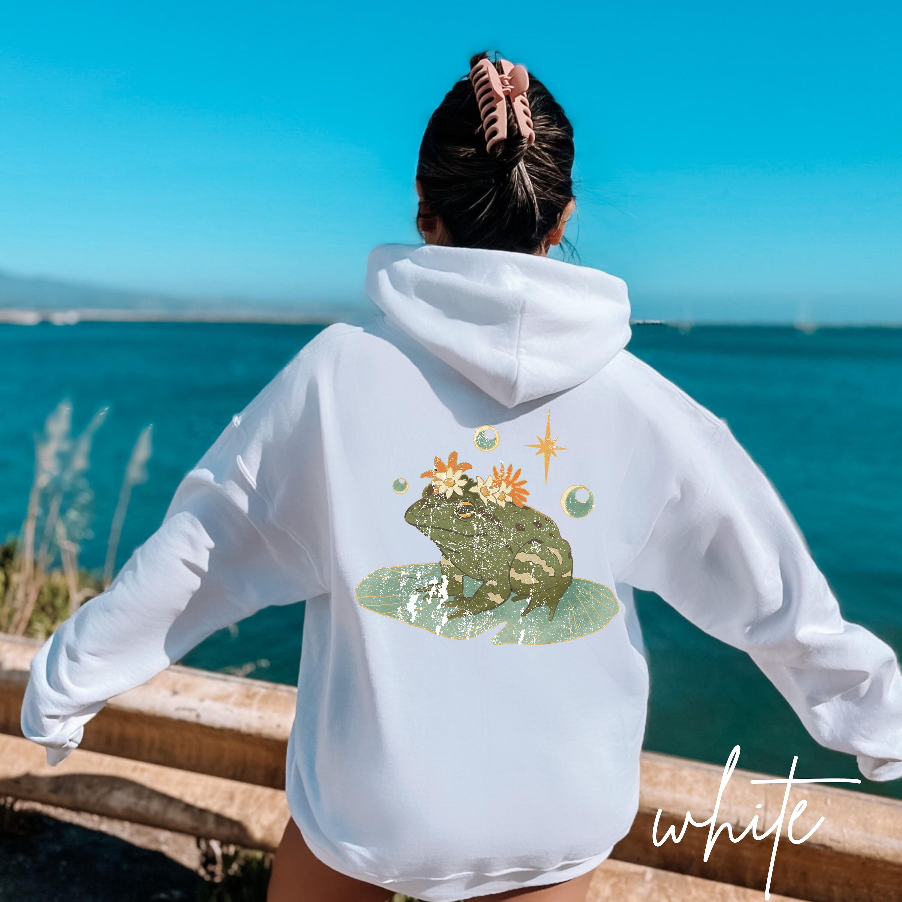 Cottagecore Frog Hoodie Mystic Frog Shirt Goblincore - Etsy