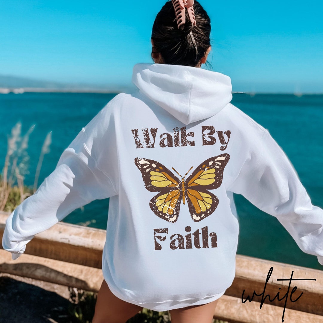 Walk by Faith, VSCO Hoodie Christian, Reimagined by Faith, Rooted by ...