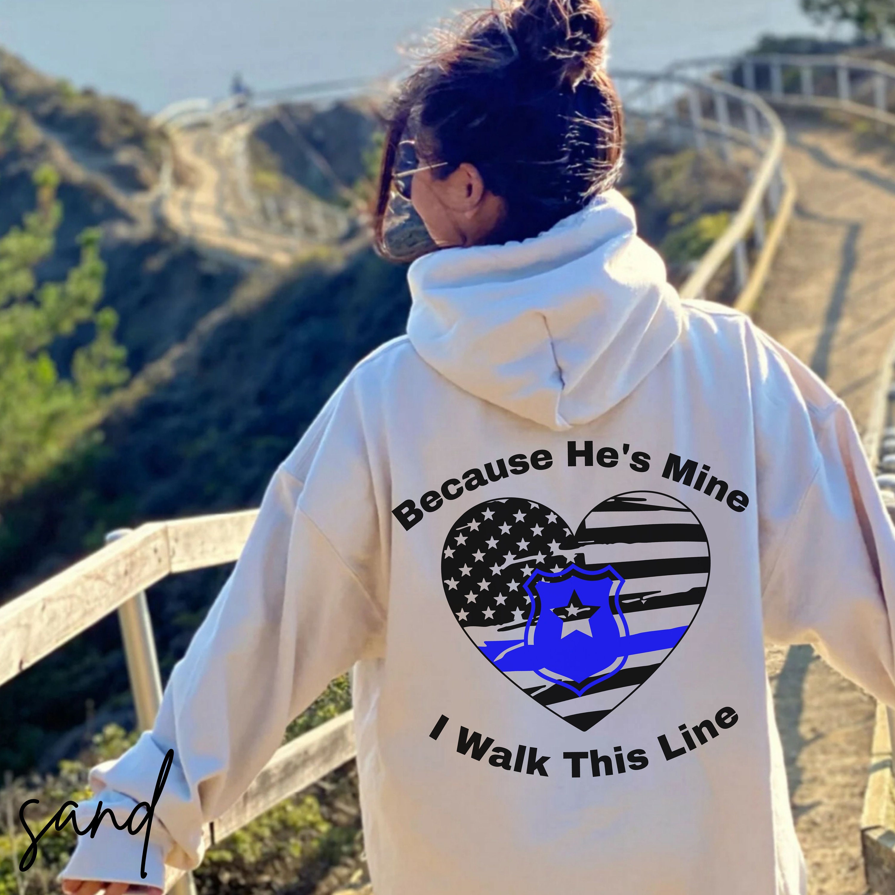 Police Wife Police Girlfriend Sweatshirt Thin Blue Line Shirt Police ...
