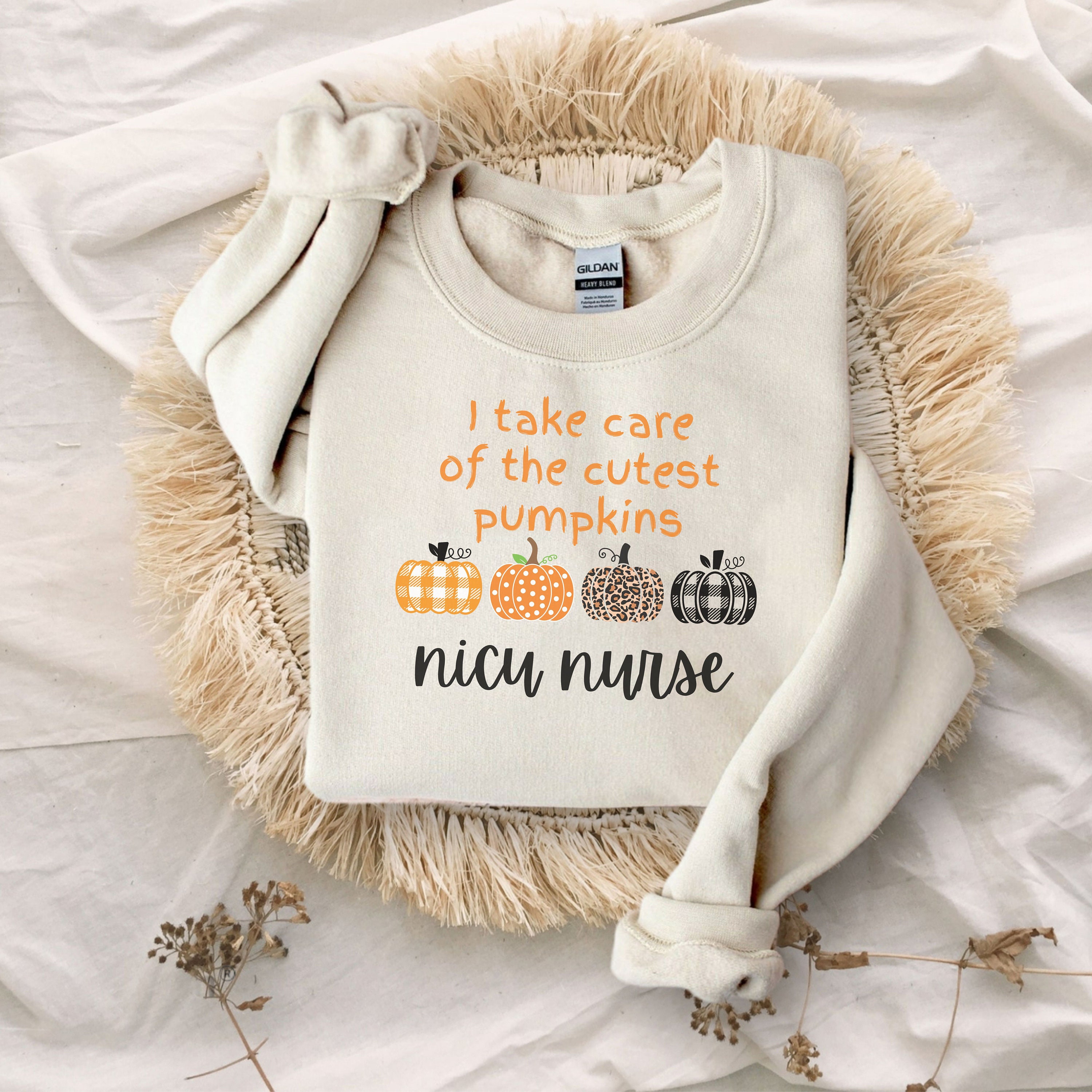 NICU Nurse Fall Sweatshirt NICU Pumpkin Shirt Nurse Fall - Etsy