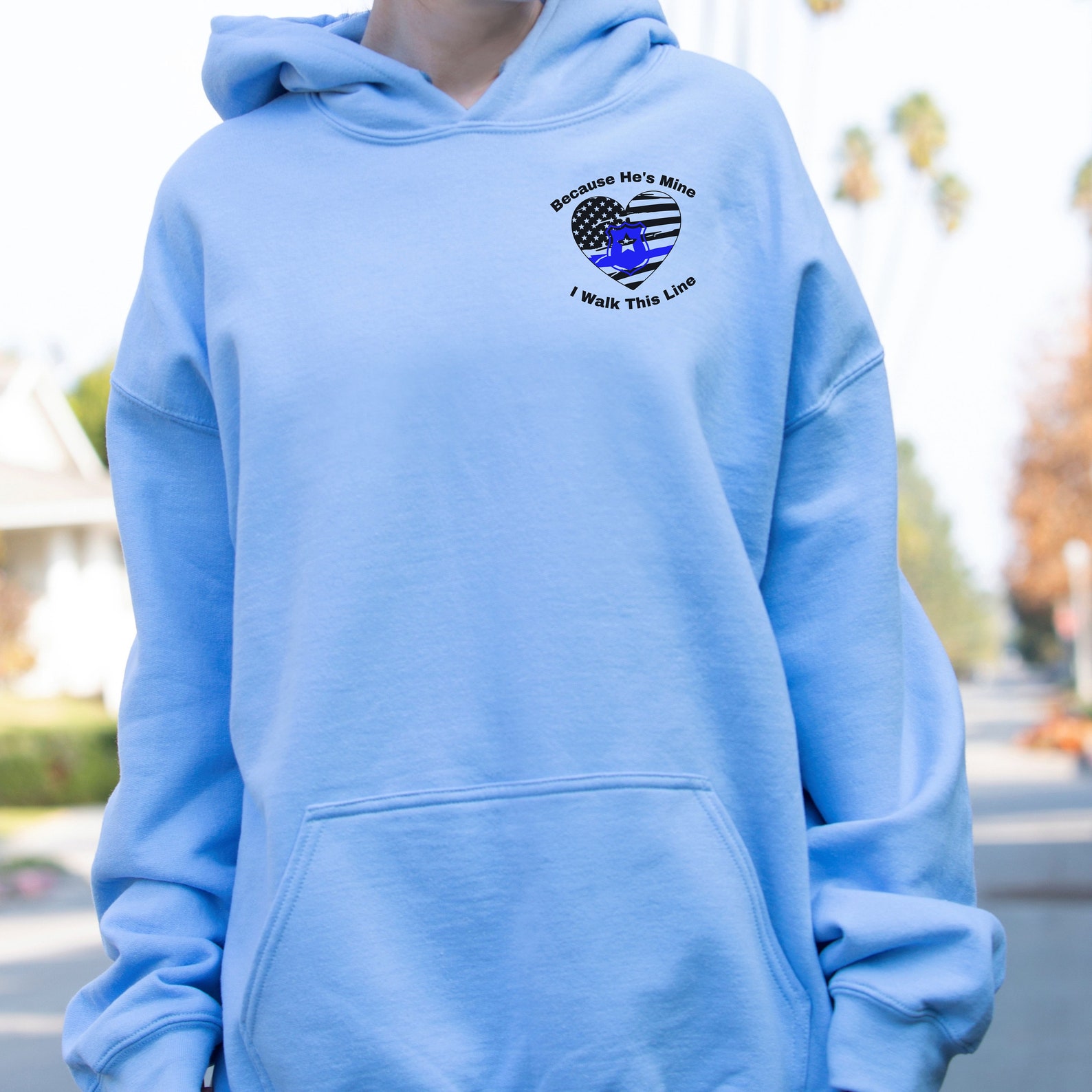 Police Wife Police Girlfriend Sweatshirt Thin Blue Line Shirt Police ...