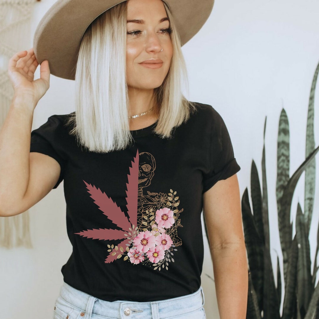Weed Tshirt, Cannabis Shirt, Marijuana Skeleton, Weed Skeletons, 420 ...