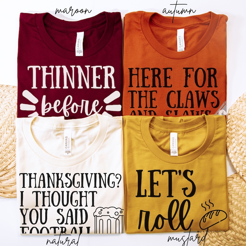 Thanksgiving Family Shirts Funny Thanksgiving Group Tshirts - Etsy